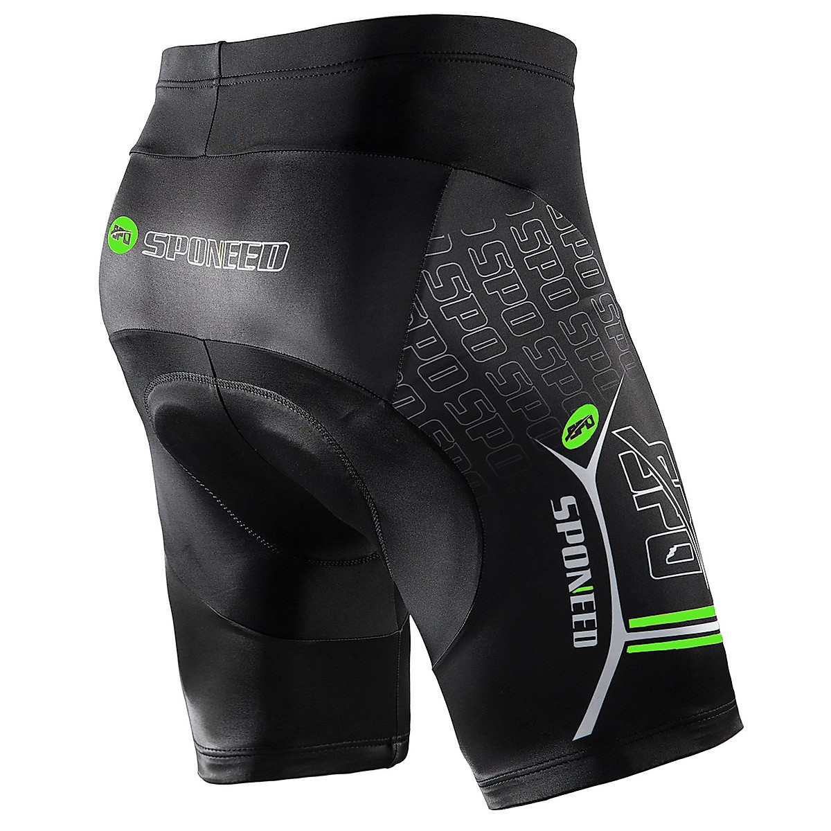 Padded Men's Cycle Shorts Cycling Gear Road Bike Bottoms Mountain Ride Bicycle Clothes US XL Green Multi