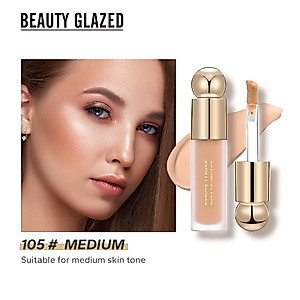 Hydrating Concealer, Lightweight Full Coverage Concealer for Dark Spots, Long-Lasting, Conceals and Corrects, Hydration and Highlights, Light Sand Shade, Satin Finish, All-Day Wear, 0.265 Fl Oz (105#)