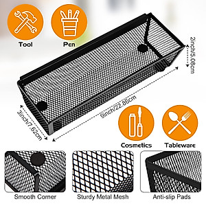Kitchen Knife Drawer Organizer and Steel Metal Mesh Tray