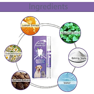 Pet Oral Repair Gel, Pet Oral Restoration Whitening Gel, Cat Dental Care, Dog Toothbrushes, Pet Teeth Care Gel Cleaner Teeth & Fresher Breath, Without Brushing, Suitable for Dogs and Cats (3Pcs)