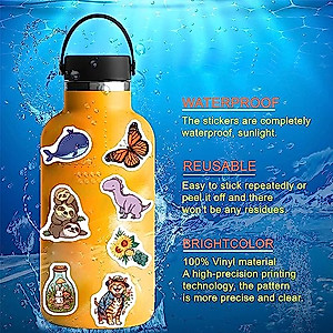 600 PCS Stickers Pack, Cute Colorful Waterproof Stickers, Vinyl Art Stickers.Stickers for Water Bottles, Skateboards and Notebooks, Laptop Stickers for Teens Girls Kids Adults
