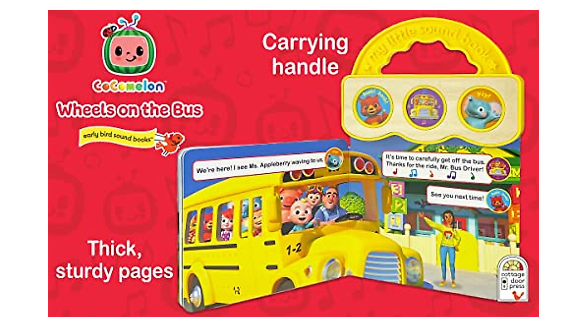 CoComelon Sound Board Book for Toddlers - Wheels on the Bus