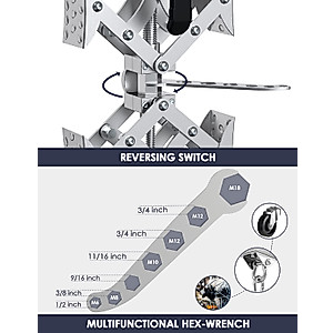 Sulythw X Chocks Wheel Stabilizer for Travel Trailers PRO [Specially Designed for Travel Trailers] Camper Wheel Chock Scissor Anti-Move Tire RV Accessories and Parts Multi-Function Wrench