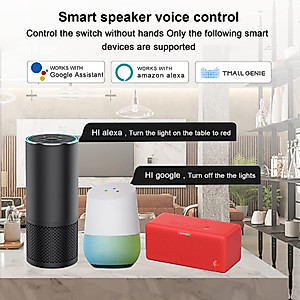 YIFAN 20A Smart Plug, WiFi Bluetooth Smart Outlets Compatible with Alexa and Google Assistant, Mini Remote Control Plugs with Timer Function, No Hub Required, FCC/ROHS Listed Socket