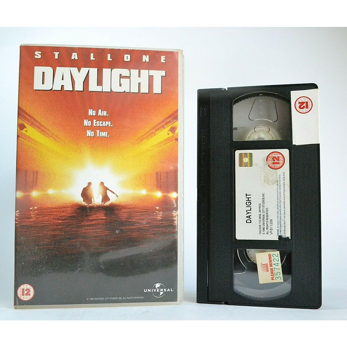 Daylight (1996): Disaster Thriller - Large Box - Sylvester Stallone - Pal VHS