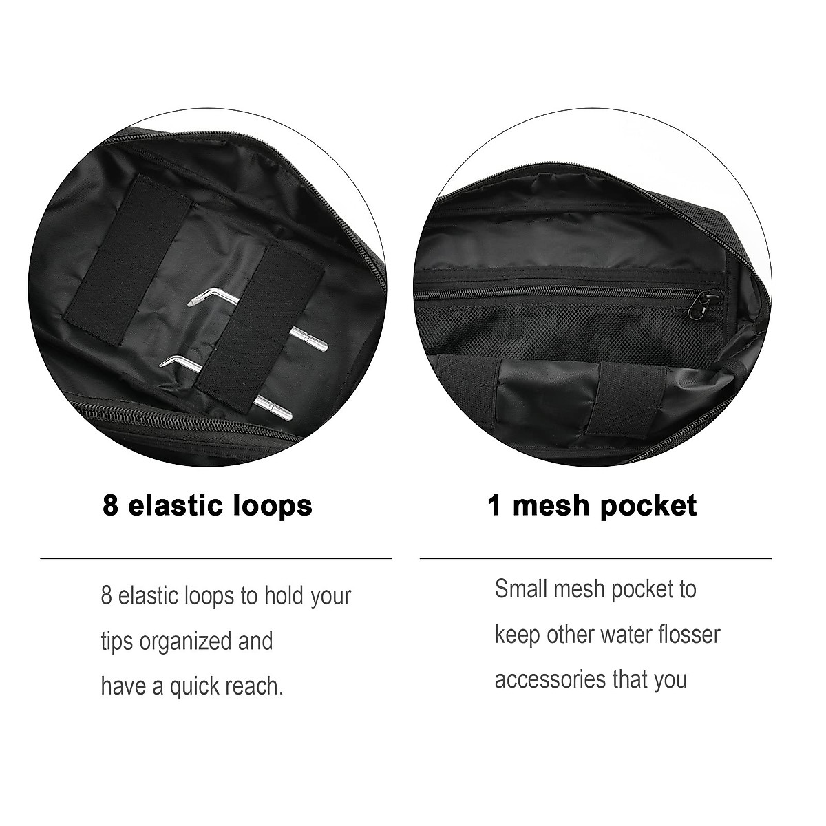Beautyflier Water Dental Flossers Carrying Bag, Protective Case Carrying Pouch Cover Bag for Waterpik Cordless Advanced Water Flosser WP-560/562 /563/567/569/450 /440