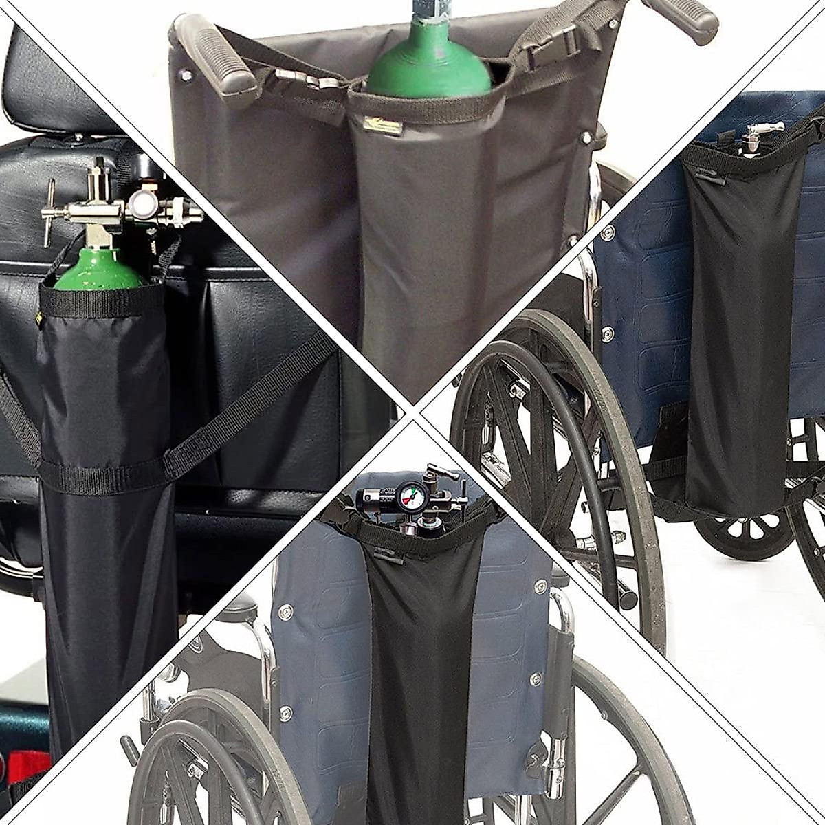 Cabilock Oxygen Tank Holders for Wheelchair Bag Non-Tank Holder Easy to Use Lightweight