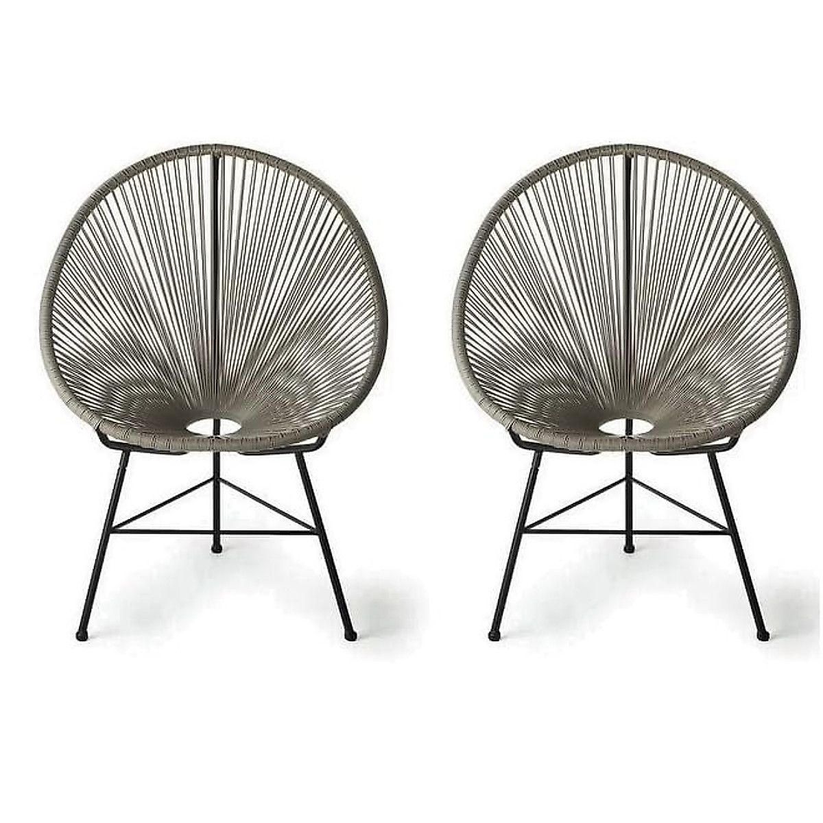 Bed Bath & Beyond Acapulco Chair. Set of 2 - H34.5X W28.5X D32.75 Green