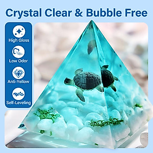 LET’S Resin Resin Kits and Molds Complete Set, 16OZ Resin Molds Silicone Kit Bundle with Sphere, Pyramid Molds, Resin Epoxy Starter Kit for Beginner Resin Casting