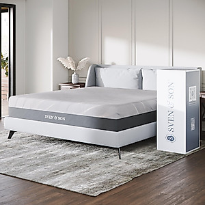 Sven & Son Luxury Hybrid Spring Mattress, Premium Materials, CertiPUR-US, Made in The USA, 14 inch Medium Soft - King