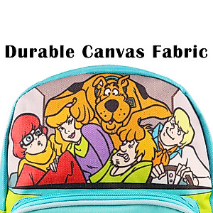Warner Bros Scooby Doo Mini Backpack Set for Kids - 10” Canvas Scooby Doo Backpack with Front Pocket Plus Bottle | Scooby Doo Backpack Bundle