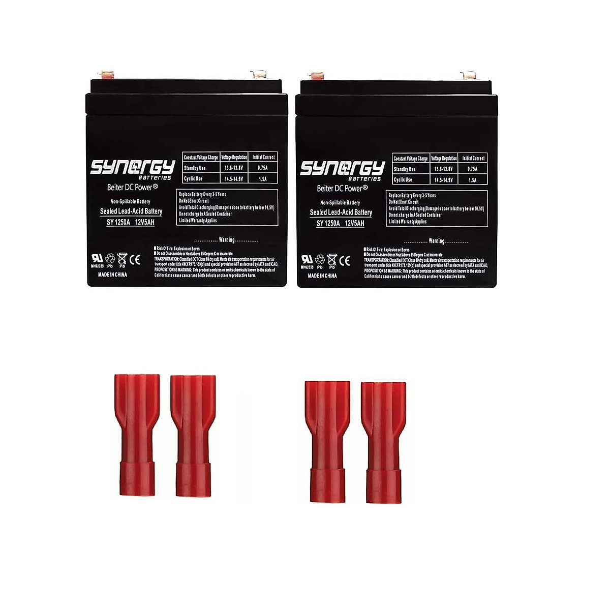 41B591 Rechargeable Battery Replacement for BBU Includes 2 Batteries- These Come in Black or Gray depending on The Supply Chain. They are All Synergy Brand by Beiter DC Power