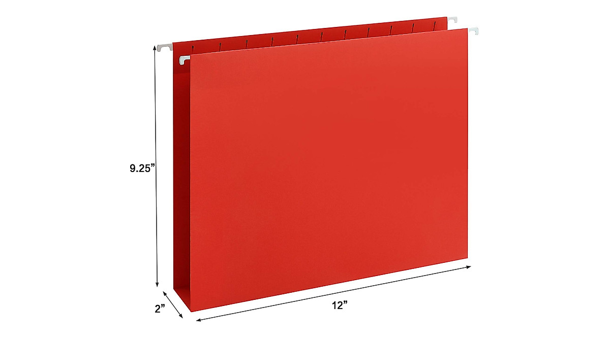 HERKKA Heavy Duty Hanging File Folders - 30 Pack for Bulky Files