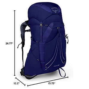 Osprey Eja 38 Women's Backpacking Pack, Equinox Blue, X-Small