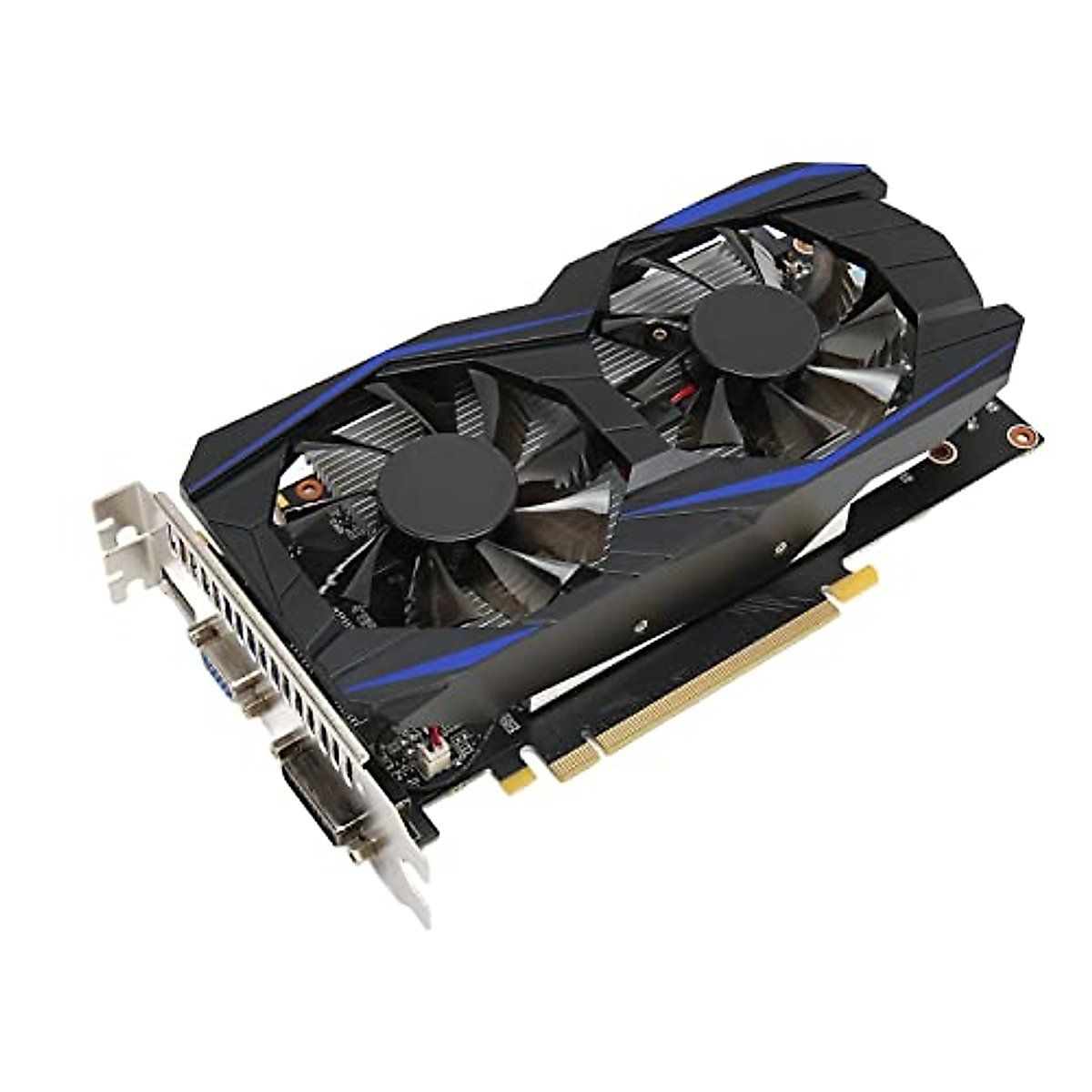 PUSOKEI GTX550Ti Graphics Card, 6GB 192BIT GDDR5 PCI E 2.0 Gaming Graphics Card, Support DirectX11, 3D Stereo Display, Dual Fan HD MI VGA DVI Graphics Card for Gaming PC