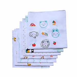 New Cute 100% Cotton Boys/Girls Hankerchiefs 35CM X 35CM Pack