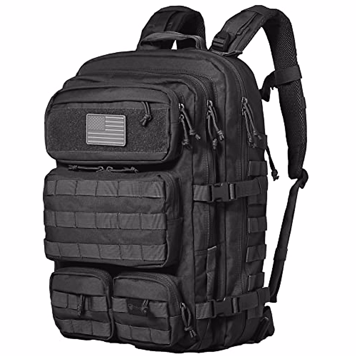 Falko Tactical Backpack - 2.4x Stronger Work & Military Backpack. Water Resistant and Heavy Duty Large Molle Backpack (50L)