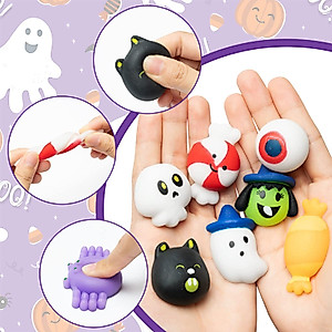 MSOOIIO Premium Halloween Party Favors Toys for kids,58PCS Cute Halloween Themed Toys, Assortment Kids Trick or Treat Party Favors Supplies,Treat Bag Stuffers Goody Bag Filler Halloween Treats Prizes