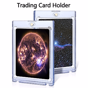 10 ct Magnetic Card Holder 35pt, Trading Card Hard case, Card Protector Hard Plastic, Hard Card Sleeves Display case for Standard Collection Cards