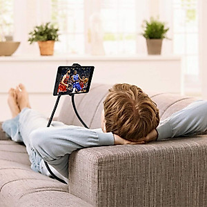 B-Land Tablet Holder for Gooseneck Stand, Universal Mobile Phone Mount Tablet Clamp (Gooseneck Stand Not Included)