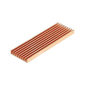 icepc M.2 PCI-E NVME 2280 SSD Heatsink Pure Copper Heat Sink,High Performance SSD Radiator with Thermal Pad for PS5/Laptop/PC 2280 NGFF Solid State Disk Cooler(70x20x4mm)