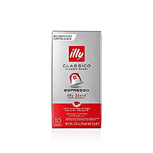 illy Nespresso Capsules 100 Count Espresso Pods, Classico Medium Roast Coffee, Compatible with OriginalLine Nespresso Espresso Machines
