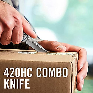 LEATHERMAN, Skeletool KBX Pocket Multitool with Knife and Bottle Opener, Columbia Blue