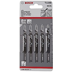 Bosch 2608630037 Jigsaw Blade "T 119 B" (5 Piece)
