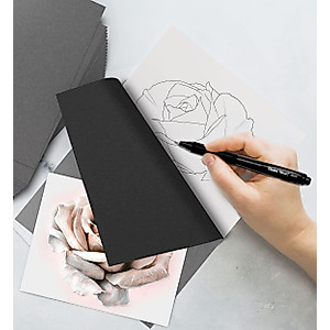 MyArtscape Graphite Transfer Paper - 9" x 13" - 25 Sheets - Waxed Carbon Paper for Tracing (Black)
