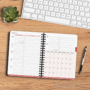 Ebony & Ivory | 2024 6 x 7.75 Inch 18 Months Weekly Desk Planner | Foil Stamped Cover | July 2023 - December 2024 | Plato | Stationery Planning