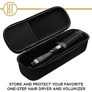 Hot Tools One Step Volumizer Storage Case | Stores All Types of Volumizers (Black)