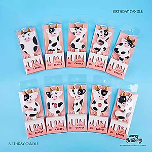Number Birthday Candles Milk Cow Number Candles Party Supplies Number 3 Candle for Cake