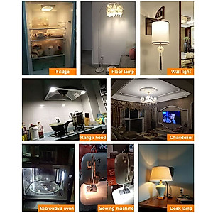 E17 Led Bulb 8W dimmable AC110v 120v E17 led Microwave Oven Light 800LM 80 watt Halogen Equivalent E17 Base Daylight White 6000k(2 Pack of