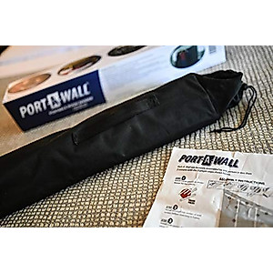 Portable Room Divider | Privacy Screen | Room Divider for Education, Clinics, Biometric Screenings, Health Screenings and Travel | No Tools Required | Dark Blue