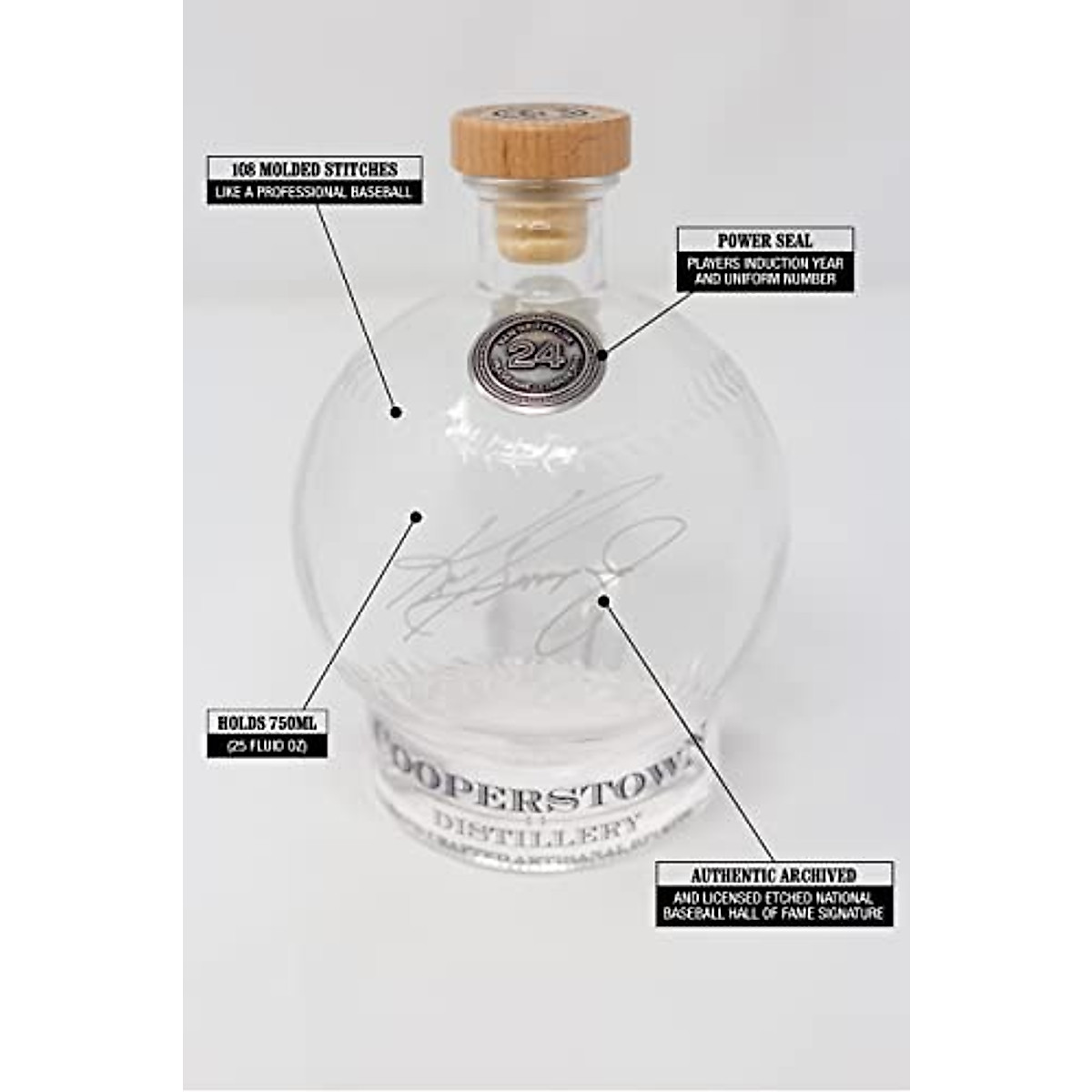 Cooperstown Distillery Ken Griffey, Jr. National Baseball Hall of Fame Licensed Engraved Signature Series Decanter | 750mL