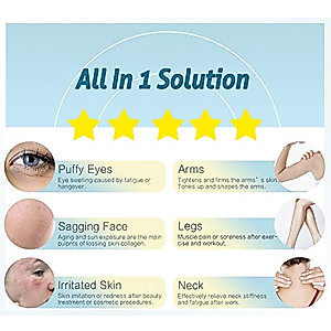 Ice Roller, ESARORA Ice Roller for Face & Eye, Puffiness, Migraine, Pain Relief and Minor Injury, Skin Care Products with 2 Roller (1 Plastic Roller & 1 Stainless Steel Roller)