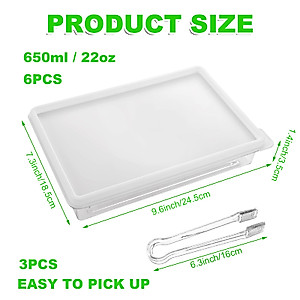 SENENQU 6 Pack Bacon Keeper for Refrigerator, Deli Meat Saver Container with Airtight Lid, Cold Cuts Cheese Container for Fridge Food Refrigerator Storage Box, Christmas Cookie, 3 Pcs Serving Tongs
