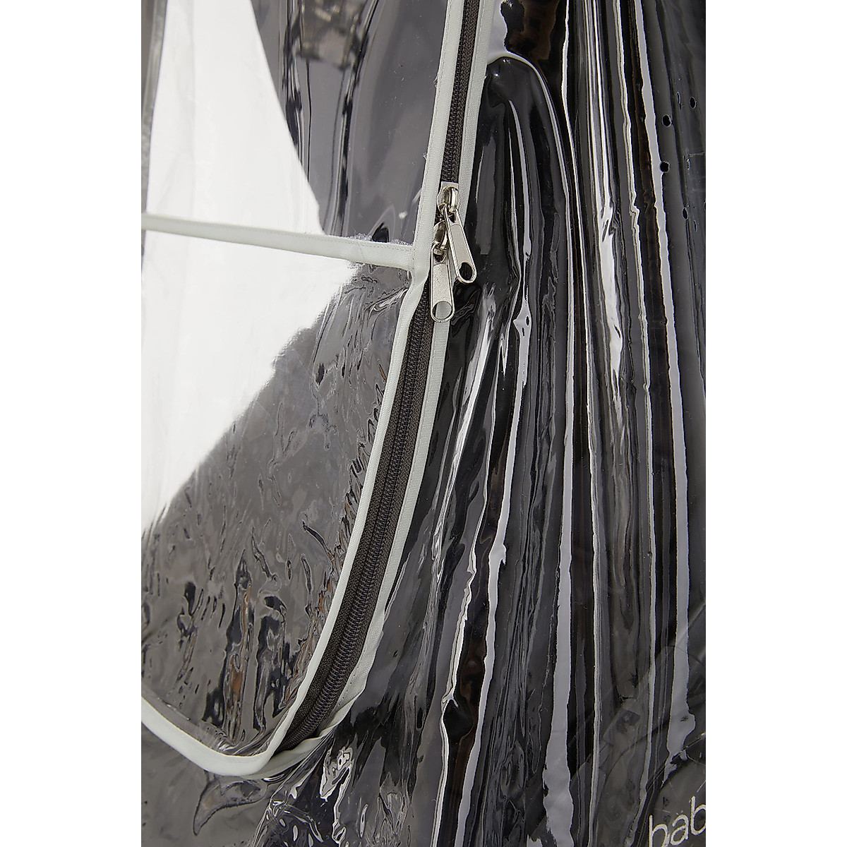 First Essentials Stroller Rain Cover Universal, Baby Travel Weather Shield, Windproof Waterproof, Protect from Dust Snow (Clear)