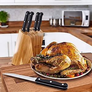 LIANYU 20-Piece Gold Silverware Set with 4 Steak Knives, Stainless Steel Flatware Cutlery Set for 4, Tableware Eating Utensils Included Fork Spoon Knife, Dishwasher Safe