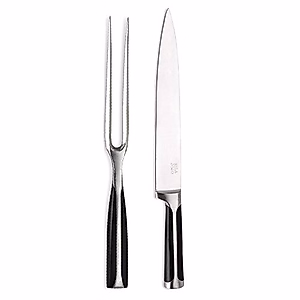 Kilajojo Chef Pro Stainless Steel Carving Knife and Fork Set