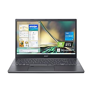 Acer Aspire 5 A515-57G-58R7 Slim Laptop | 15.6" Full HD IPS | Intel Core i5-1240P | NVIDIA GeForce RTX 2050 | 8GB DDR4 | 512GB SSD | Wi-Fi 6 | Thunderbolt 4 | Fingerprint Reader | Backlit KB | Win 11