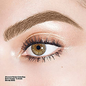 Eyebrow Pencil & Powder by Revlon, ColorStay Brow Creator 2-in-1 Eye Makeup with Spoolie, Longwearing with Precision Tip, 610 Dark Brown, 0.23 Oz