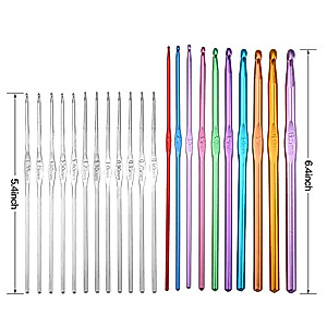 Crochet Hooks Set Home Crochet Hook Kit, 110 Piece Knitting & Crochet Supplies DIY Kits, Including Sewing Needles, for Crochet Needle for Beginners, and Seasoned Crochet Lovers