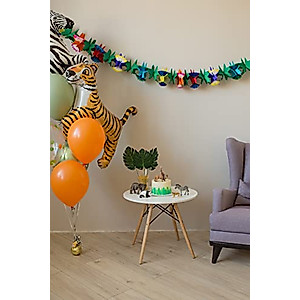 KESOTE 3 Pack Tropical Paper Flower Garland Decorations, Tissue Flower Banner for Hawaiian Luau Summer Tiki Bar Tropical Party Decor