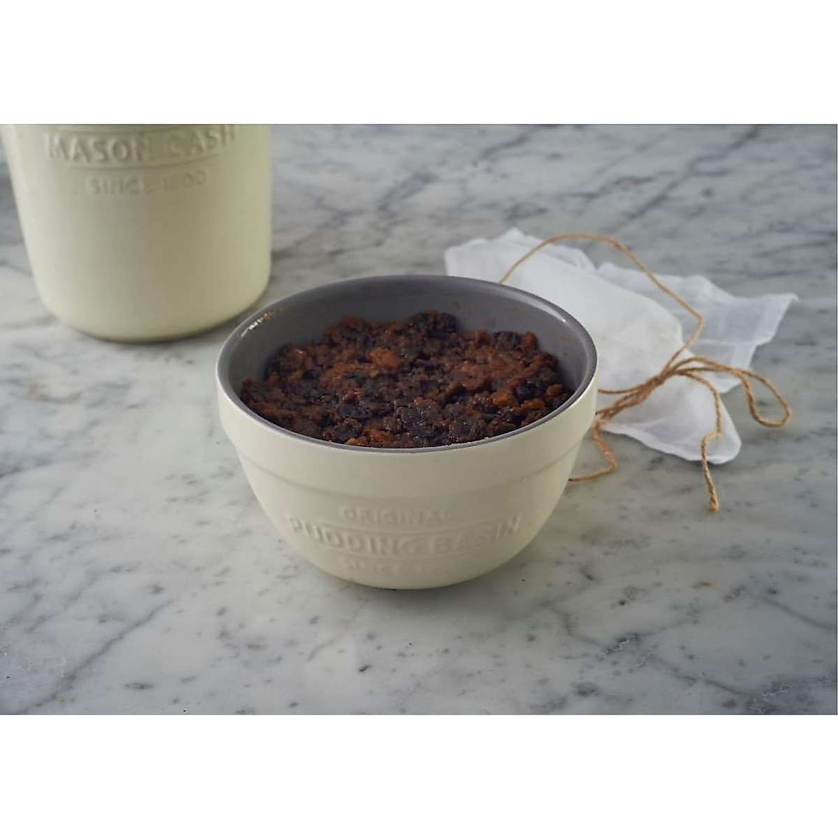 Mason Cash Innovative Kitchen All Purpose Bowl With Lid, off-white, 16 x 16 x 9 cm