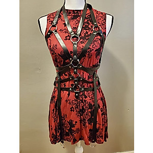 Punk Leather Chest Body Chain Sexy Harness Waist Chains Nightclub Party Rave Belt Belly Bra Jewelry Accessories for Women