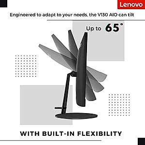 Lenovo V130 All-in-One Business Desktop, 19.5” HD+ Display, Intel Celeron J4025, 16GB RAM, 512GB PCIe SSD, DVD-RW, Wi-Fi, Webcam, HDMI, Wired Keyboard & Mouse, Windows 11 Pro