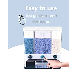 176 Oz Wall Mounted Laundry Detergent Dispenser for Laundry Room Storage, 3-Grid Softener Beads Dispenser, Suitable for Beads, Scent Boosters, Dry Washing Powder