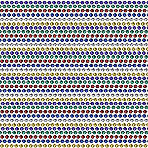 Mardi Gras Spot 6D336COL 33 Inch 07mm Round Metallic 6 Color Mardi Gras Beads - 6 Dozen (72 Necklaces)