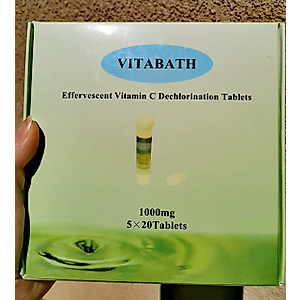 LIFEES BATH Dechlorination Tablets Vitamin C Effervescent, Pool, Shower 20tablets (5)